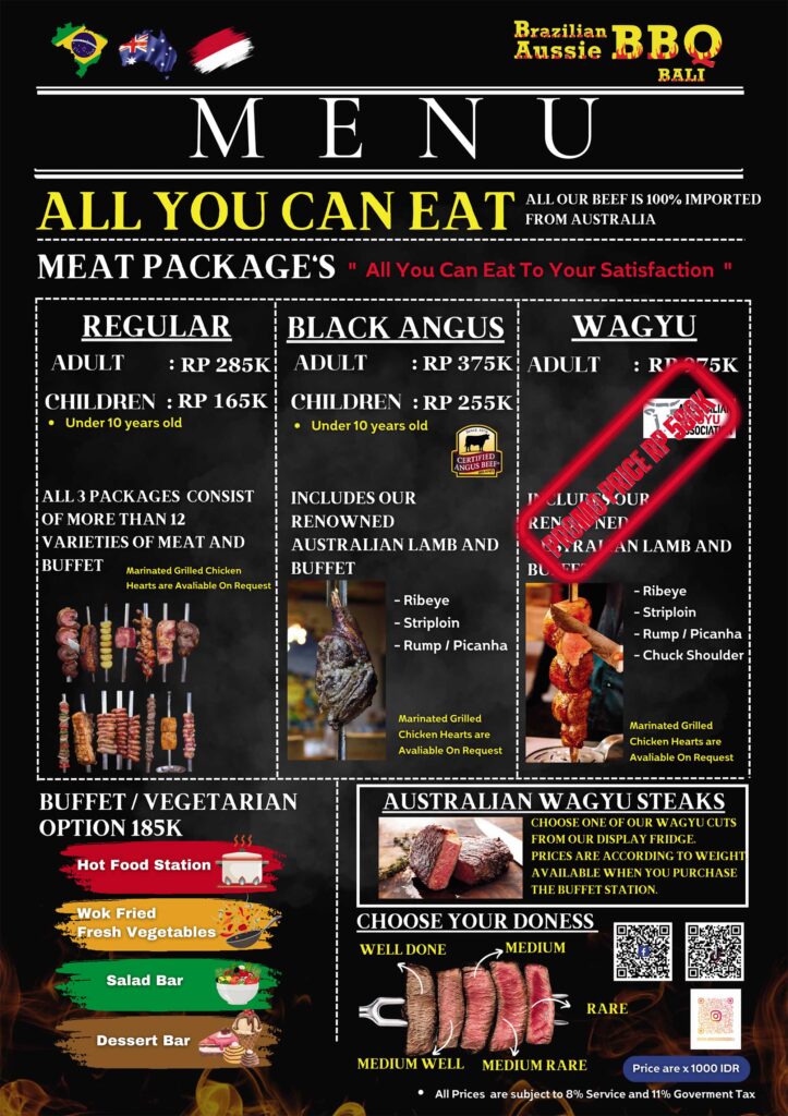 Meat Package – Brazilian Aussie BBQ – Bali